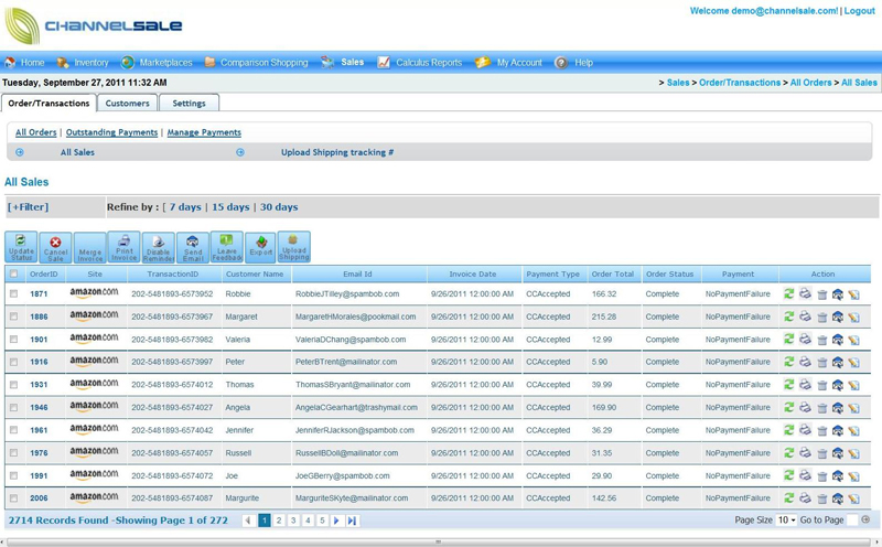 Multi Channel Orders Fulfillment Management | ChannelSale eCommerce ...